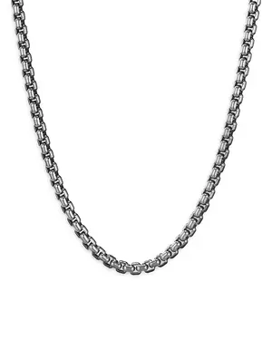 David Yurman 4mm Box Chain Necklace - Silver