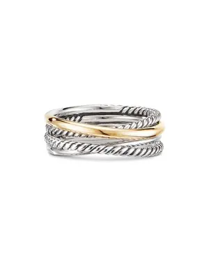 David Yurman Crossover Narrow Ring - Gold/silver