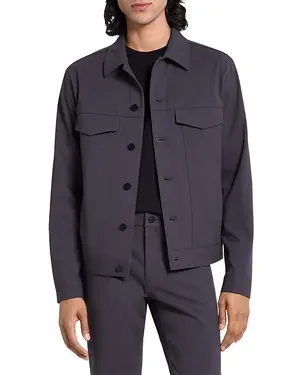 Theory River Jacket In Neoteric Twill - Phantom Grey
