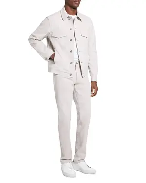 Theory River Jacket In Neoteric Twill - Silver Cloud