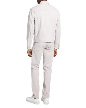Theory River Jacket In Neoteric Twill - Silver Cloud
