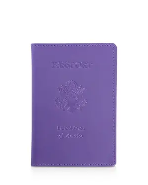 ROYCE NEW YORK ROYCE NEW YORK RFID-Blocking Passport Case Purple