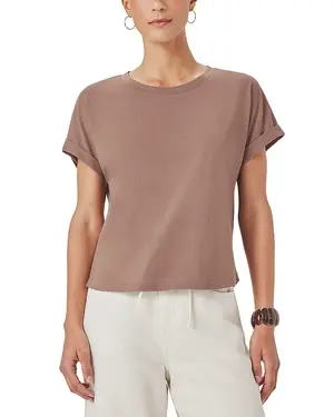 Splendid Skye Cuffed Tee - Wicker