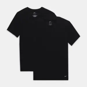 Nike Dri-fit Essential Cotton Stretch Slim Fit Crew Neck Undershirt - Black