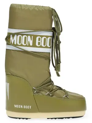 Moon Boot Mb Icon Faux-shearling Boots Kaki