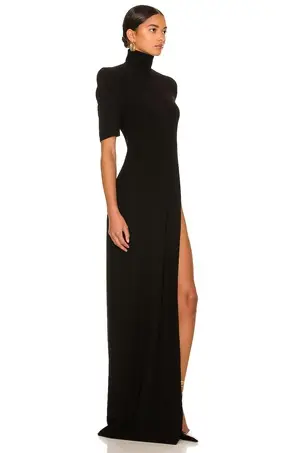 MONOT High Slit T-neck Gown