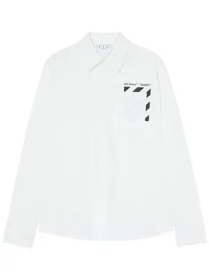 White classic collar shirts for men