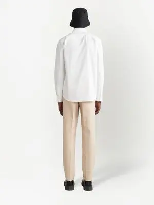 Off-White Diag-stripe Cotton Shirt