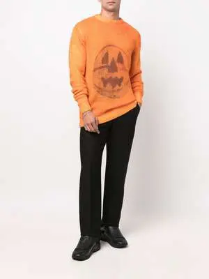 Givenchy Ceramics-print Jumper - Orange