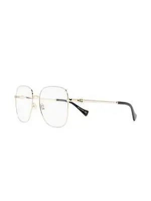 Gucci Metallic Oversized-frame Glasses