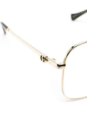 Gucci Metallic Oversized-frame Glasses