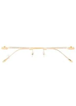 Cartier Engraved-logo Rimless Glasses