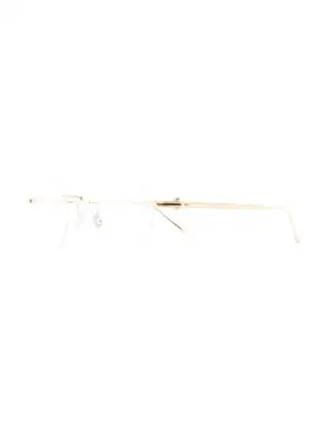 Cartier Engraved-logo Rimless Glasses