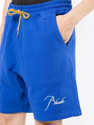 Rhude Embroidered Logo Drawstring Shorts