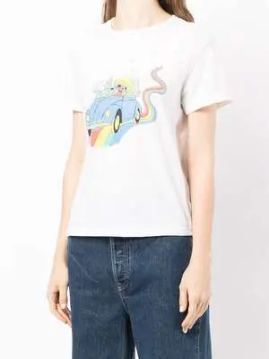 RE/DONE Graphic-print Cotton T-shirt
