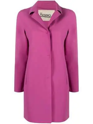 Herno First Act Single-breasted Coat - Purple