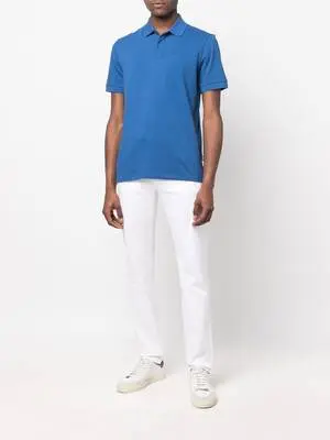 BOSS Embroidered-logo Polo Shirt - Blue