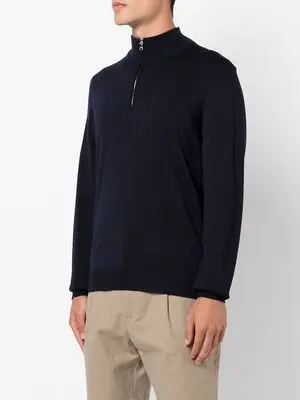 Orlebar Brown Half-zip Merino Sweater