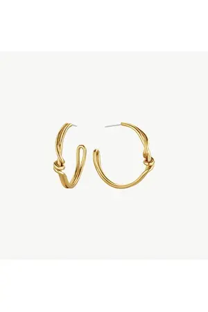SOKO Miji Plated Hoop Earrings - Gold