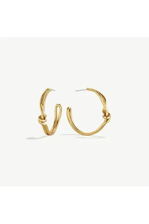 SOKO Miji Plated Hoop Earrings - Silver