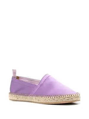 SCAROSSO Lola Silk Espadrilles - Purple