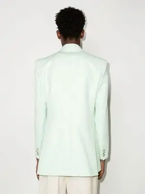 Casablanca Ribbed-trim Single-breasted Blazer