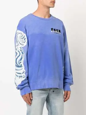 Amiri Embellished Koi-print Sweatshirt