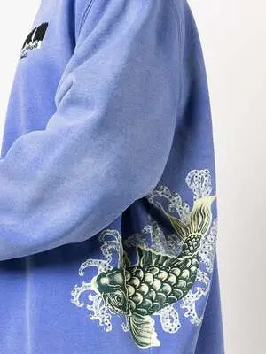 Amiri Embellished Koi-print Sweatshirt