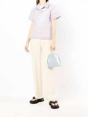 JIL SANDER Paisley-jacquard Short-sleeve Shirt