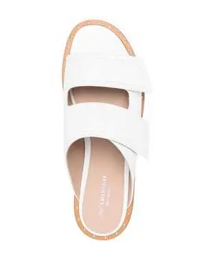 SCAROSSO Karen Leather Sandals - White