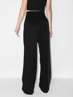 REFORMATION Mason High-waist Wide-leg Trousers - Black