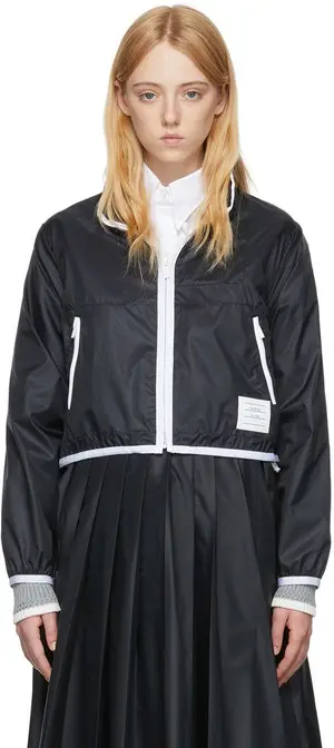 Thom Browne Thom Browne Navy Nylon Jacket - Navy 415