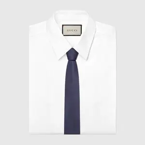 Gucci Silk Neck Tie With Double G