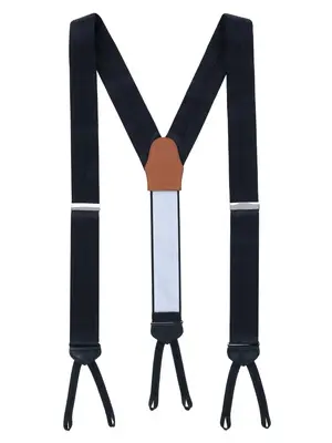 Trafalgar Herringbone Suspenders - Black
