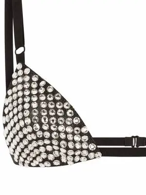 Dolce & Gabbana Rhinestone-embellished Bralette Top