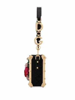 Dolce & Gabbana Dolce Box Raffia Top-handle Bag - Black