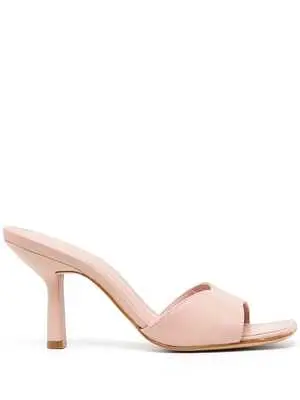 Schutz Mid-heel Leather Mules