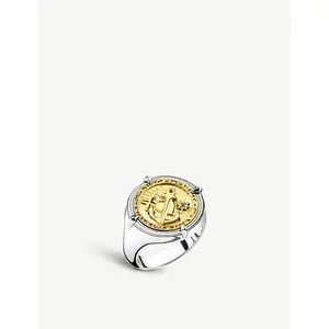 THOMAS SABO Faith, Love, Hope Signet Ring - Yellow Gold