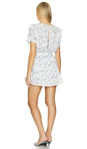 LoveShackFancy Natasha Dress In Baby Blue
