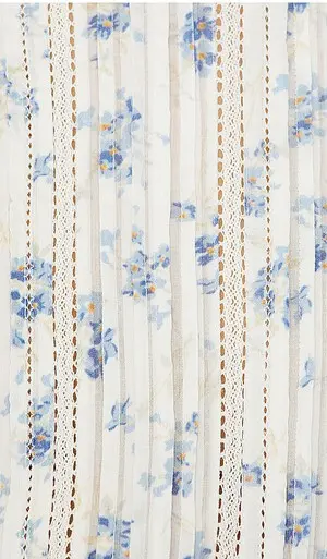 LoveShackFancy Natasha Dress In Baby Blue