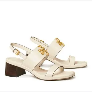 Tory Burch Tory Burch Eleanor Heel Sandal White