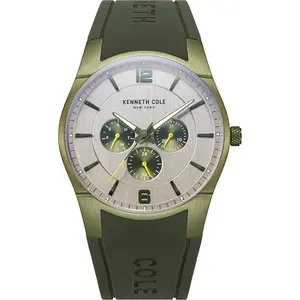 KENNETH COLE Sport Silicone Strap Watch - Olive