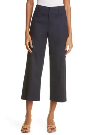 Rag & Bone Dylan Crop Linen Blend Trousers - Salute