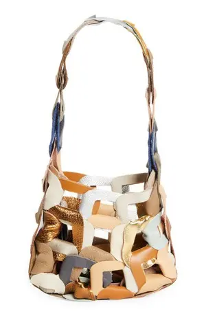 SC103 SC103 Mini Links Leather Tote Cosmic Sand