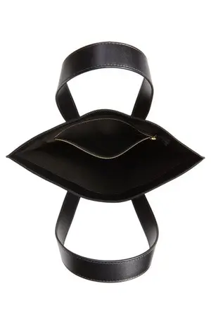 Comme Des Garçons Line B Logo Leather Tote