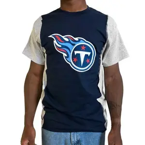 REFRIED APPAREL Tennessee Titans Split T-shirt - Navy