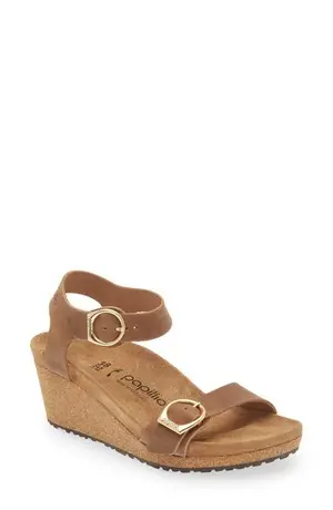 BIRKENSTOCK Papillio Soley Buckle Wedge Sandals
