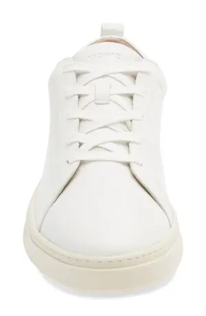 Vionic Lucas Leather Low Top Sneaker - White Leather