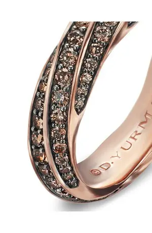 David Yurman Cable Edge Band Ring - 18k Rose Gold Recycled