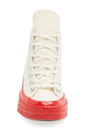 Play Comme Des Garcon X Converse Gender Inclusive Chuck Taylor® Hidden Heart Red Sole High Top Sneaker